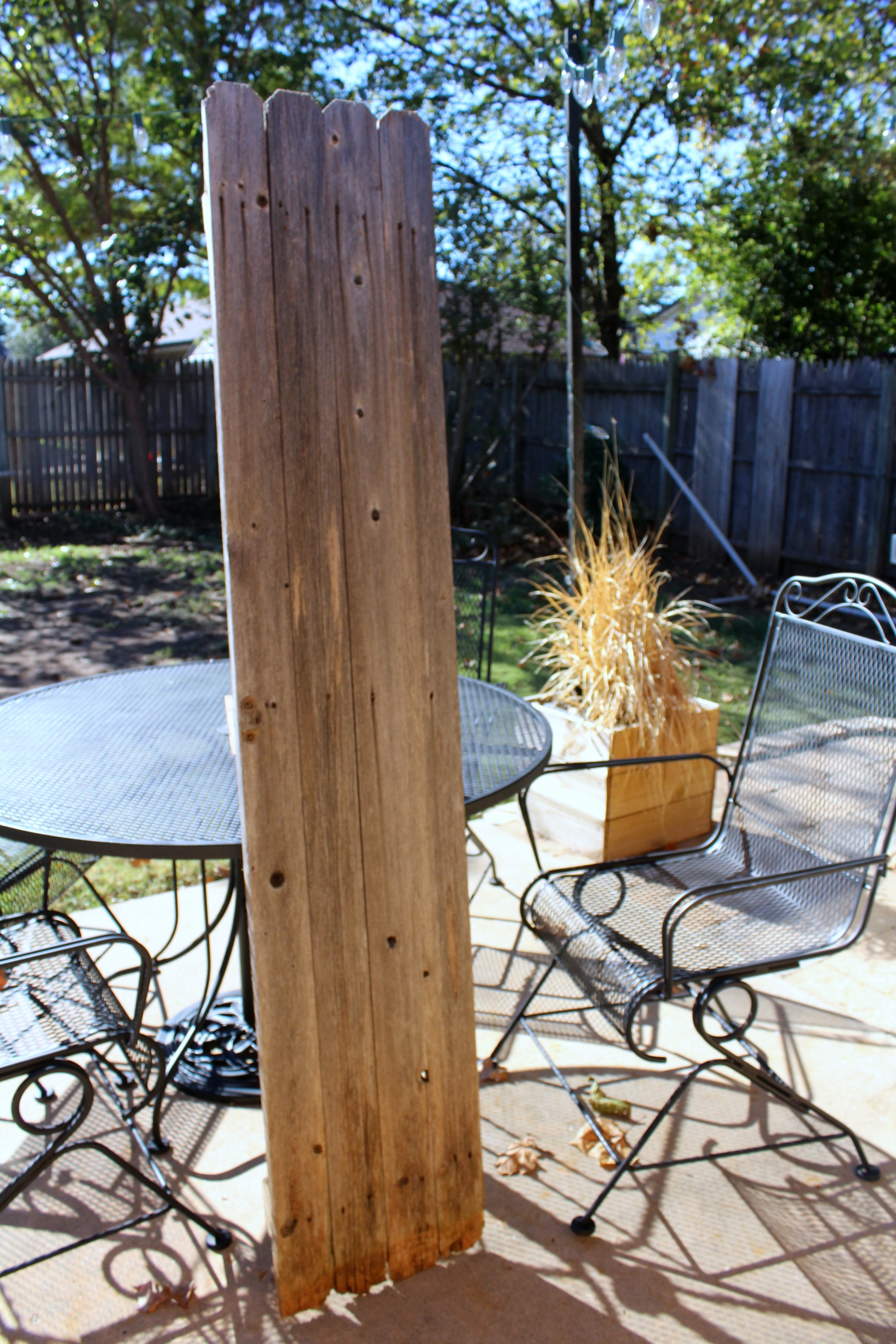 Hand Lettered Rustic JOY Sign