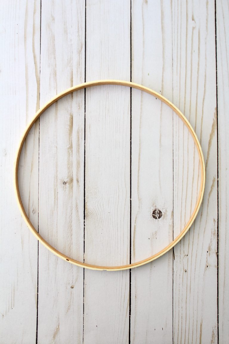 Simple DIY Fall Hoop Wreath