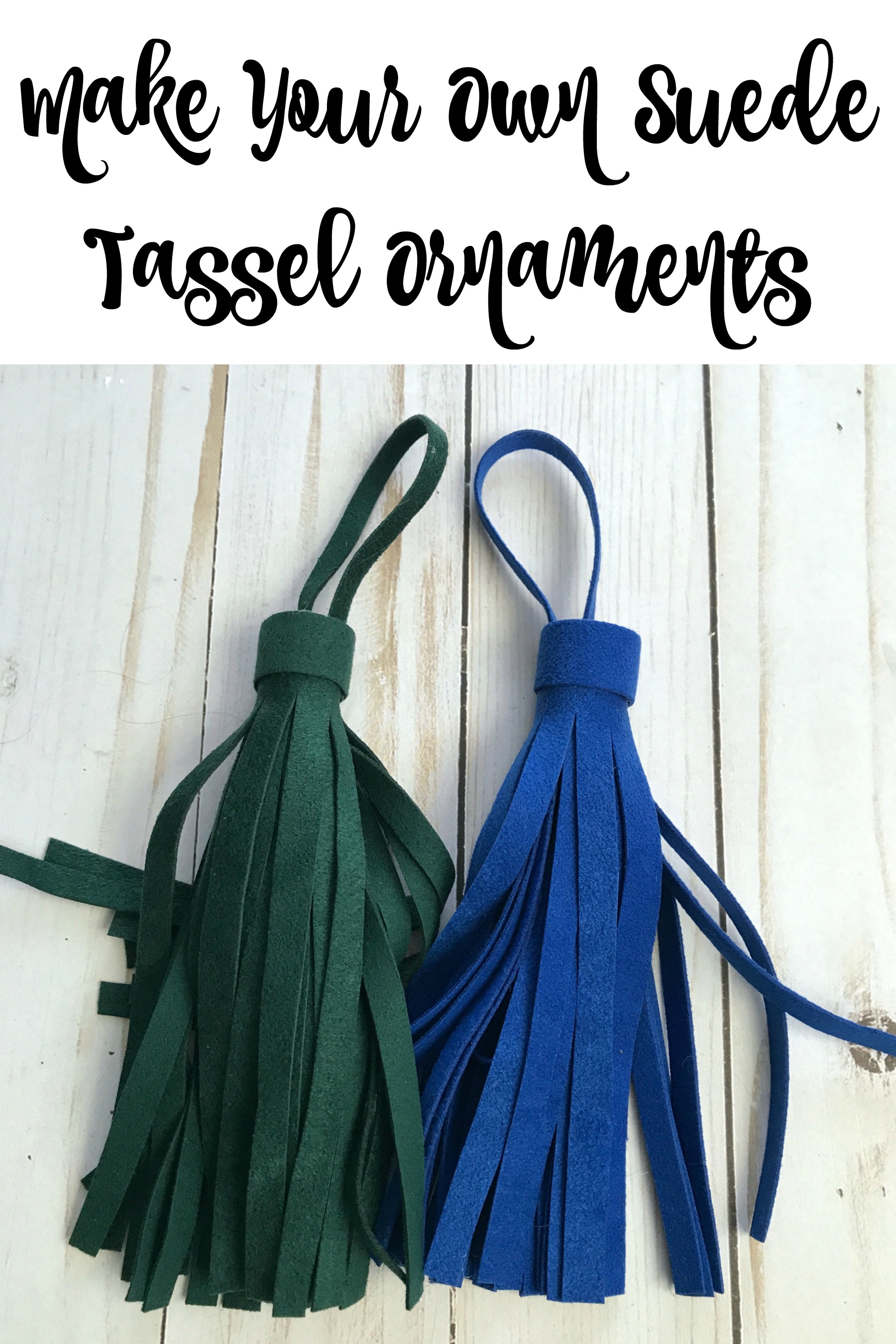Make Your Own Suede Tassel Ornament